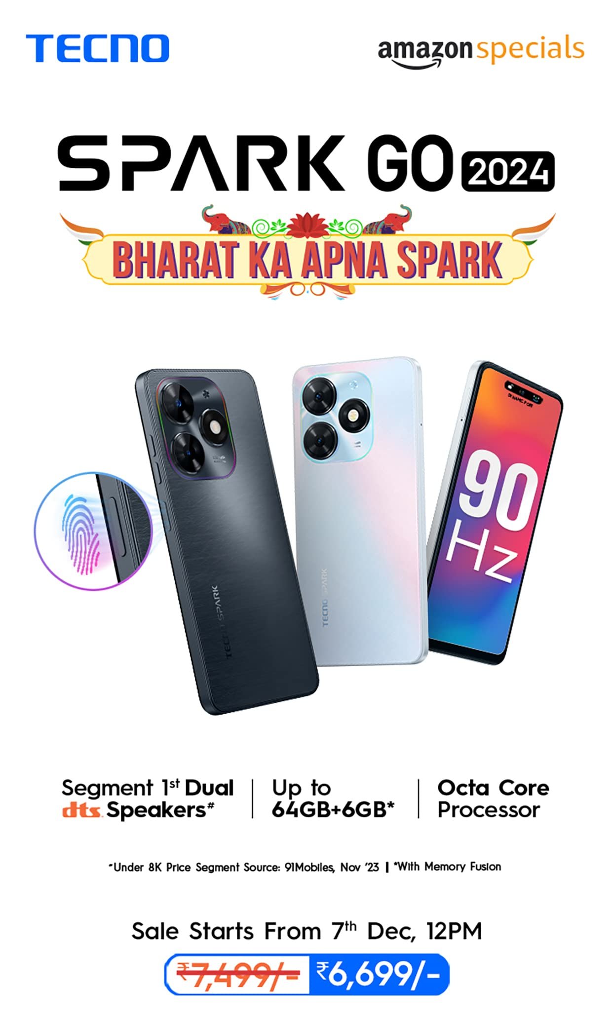 TECNO launches SPARK GO 2024 at INR 6699